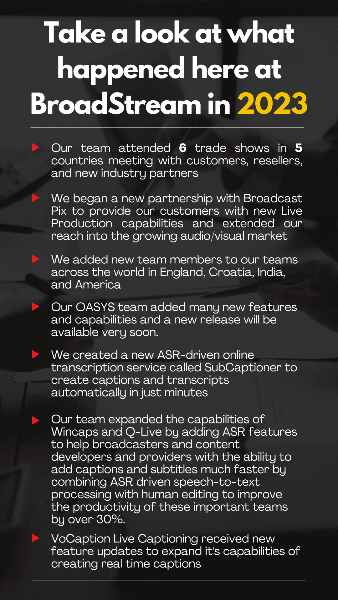 Newsletter (6) | Integrated Playout, Captioning & Subtitling